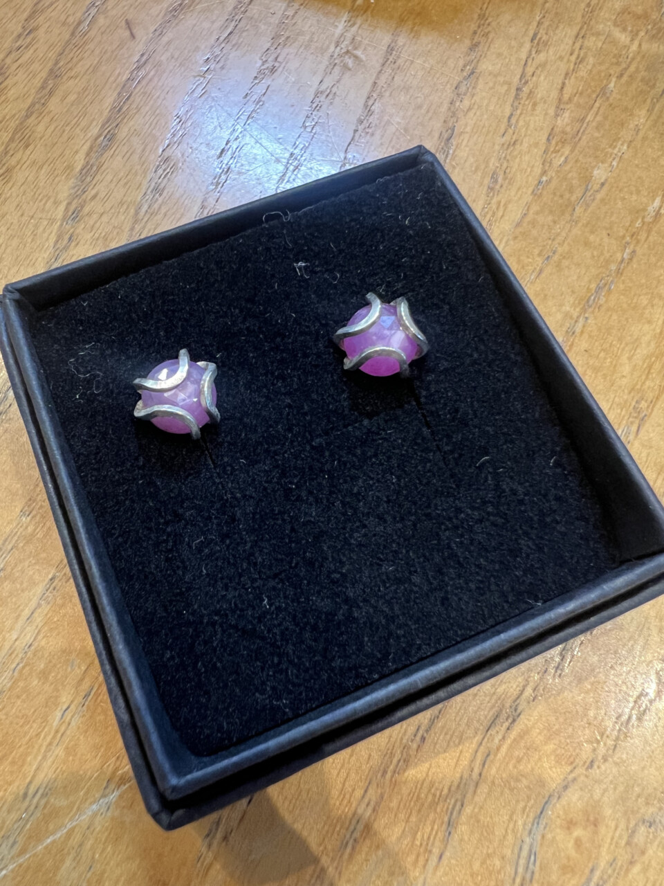 Pink Sapphire Iris Studs – FRANK Gallery